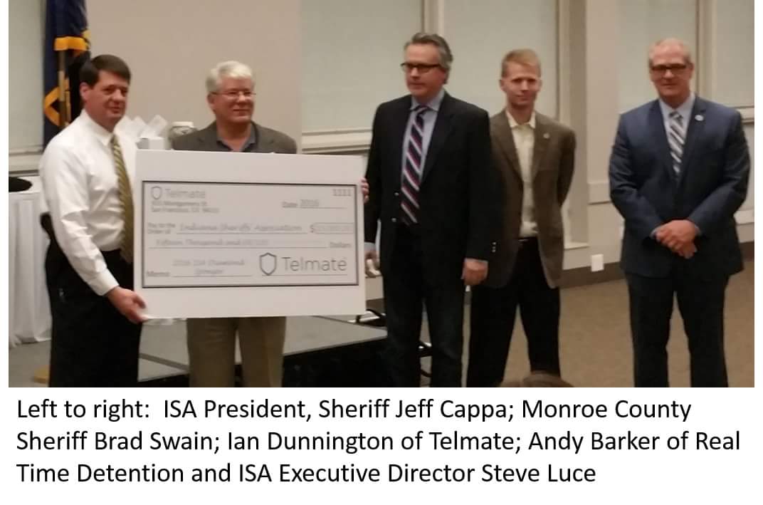 Telmate Presents 2016 Diamond Sponsorship Check to ISA – Telmate